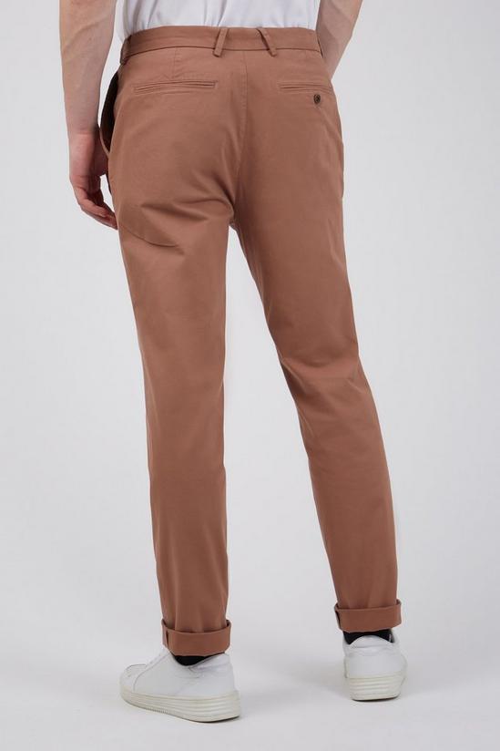 Trousers Slim Fit Pleat Front Chinos Hammond And Co